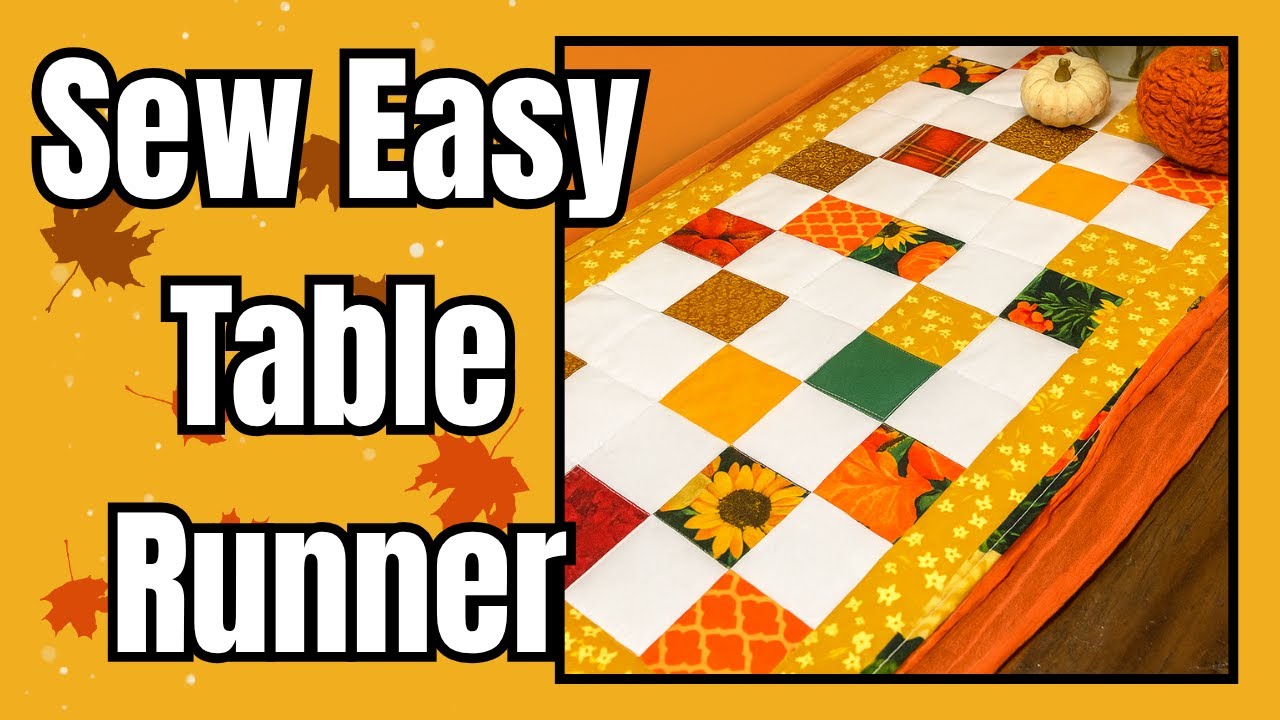 Quick Fall Decor: Make This Table Runner Today