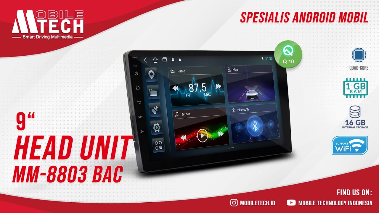 HEADUNIT MM 8803 BAC - 9 inch by MobileTech