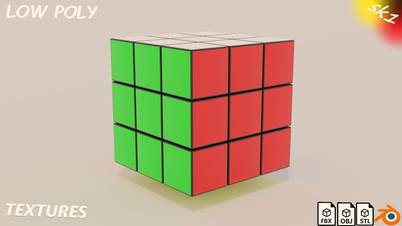 rubik cube 3x3(part 2) | CGTrader