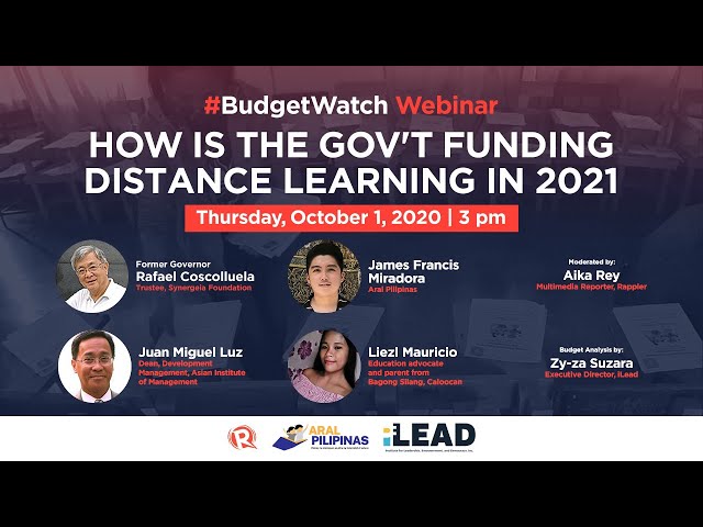 Webinar: How is the gov't funding distance learning in 2021
