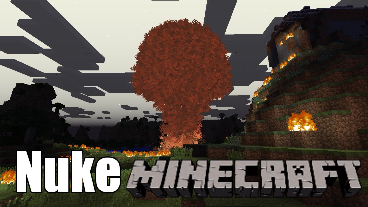 [Minecraft] My Mod Showcase #7: Test of new Nuke Explosion Effects