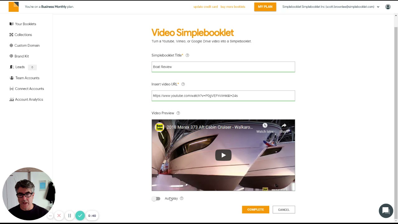 Make A Simplebooklet From A Video