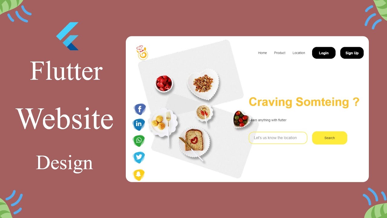 Create a website with Flutter - Flutter Web - Speed Code