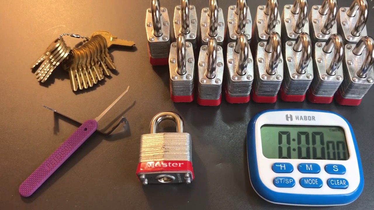 [369] 16 Master Lock #3 Padlocks Picked in 4 Minutes!