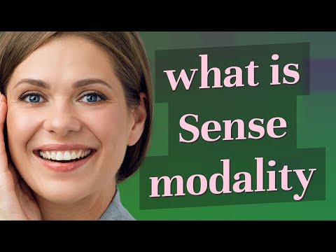 Sense modality | meaning of Sense modality