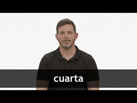 English Translation of “CUARTA” | Collins Spanish-English Dictionary