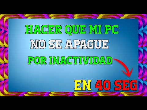 CÓMO HACER que mi PC no se APAGUE por INACTIVIDAD ✅