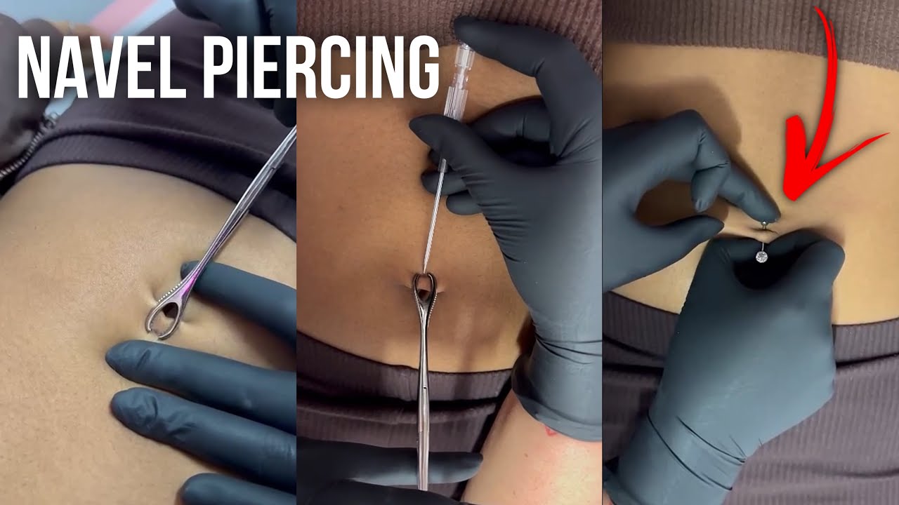 Let’s get a Belly Button Piercing | Navel piercing #shorts #piercing #tiktok