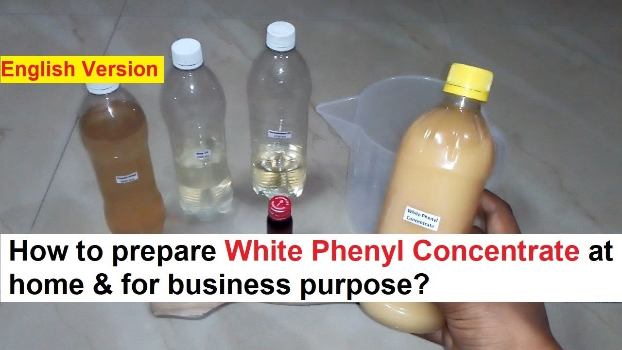 White Phenyl Concentrate Making - 100% Real Formula