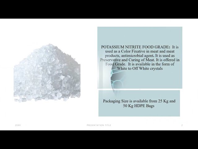 Nitrite - Sodium Nitrite Food Grade Manufacturer from Hyderabad