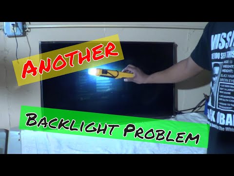 39 inch Insignia TV powers on but no picture, black screen repair