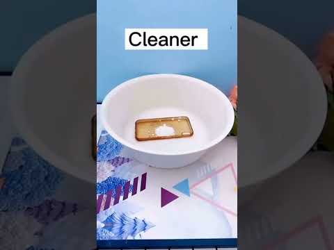How to clean a yellowed transparent phone case? - #shorts