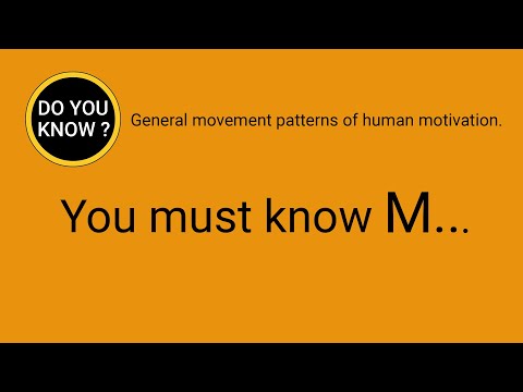 DO YOU KNOW ? ...... patterns of human motivation. You must know Maslow's hierarchy of needs.