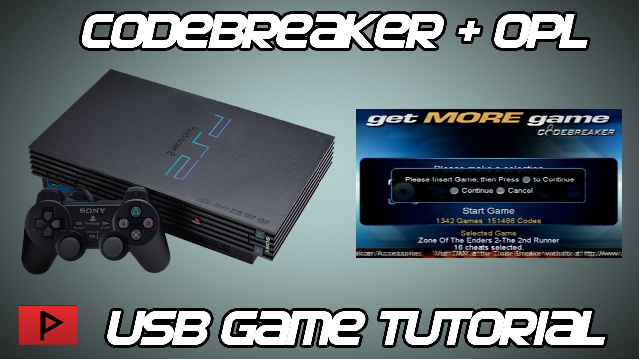 [How To] Use Codebreaker10 With OPL PS2 USB Games Tutorial (English)