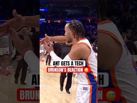 Jalen Brunson's reaction to Anthony Edwards slamming the ball 😂