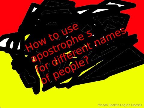 Apostrophe for words ending with S - Learn English