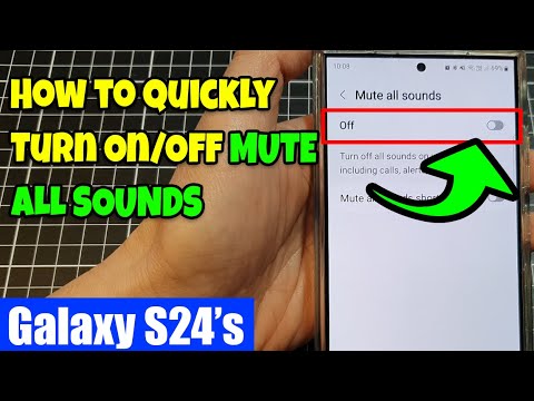 🔇Galaxy S24/S24+/Ultra: How to Quickly Turn On/Off MUTE ALL SOUNDS