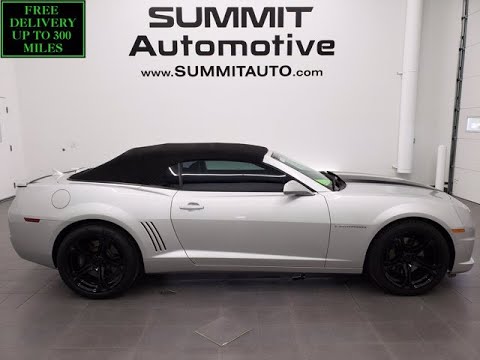 2012 CHEVROLET CAMARO 2SS CONVERTIBLE SILVER ICE METALLIC WALK AROUND REVIEW 11943Z SOLD!