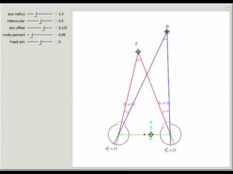 Eye Parameters (Visual Depth Perception 6)