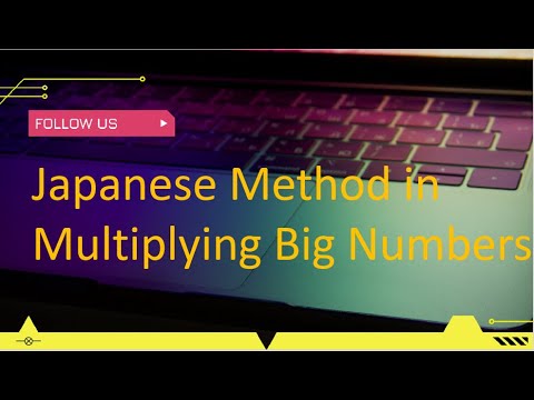 Japanese Method in Multiplying Big Numbers Using Lines