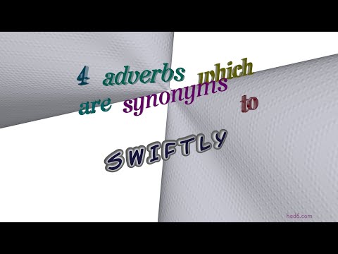 swiftly - 4 adverbs which are synonyms to swiftly (sentence examples)