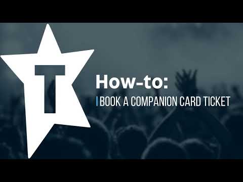 How to: Book a Companion Card Ticket | Ticketek Australia
