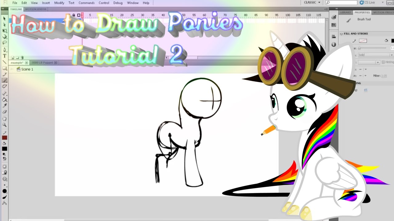 How to Draw Ponies Vector Tutorial 2