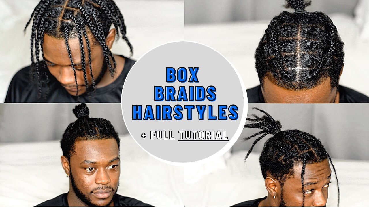 Styling Box Braids + FULL Tutorial | Hairstyles for Black Men