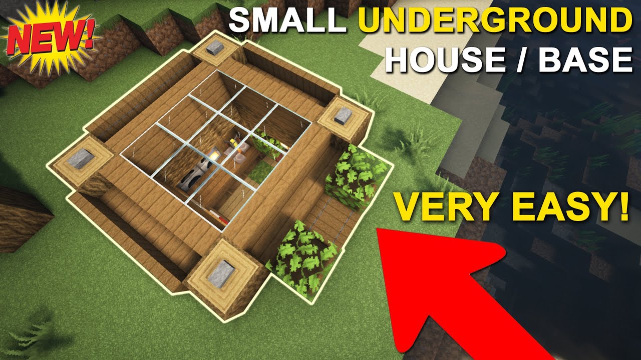 Minecraft: How To Build A Small & Easy UNDERGROUND House - Minecraft ...