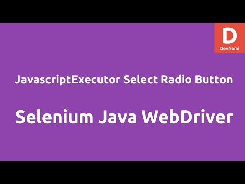Learn Selenium WebDriver JavascriptExecutor Select Radio Button - Mind Luster