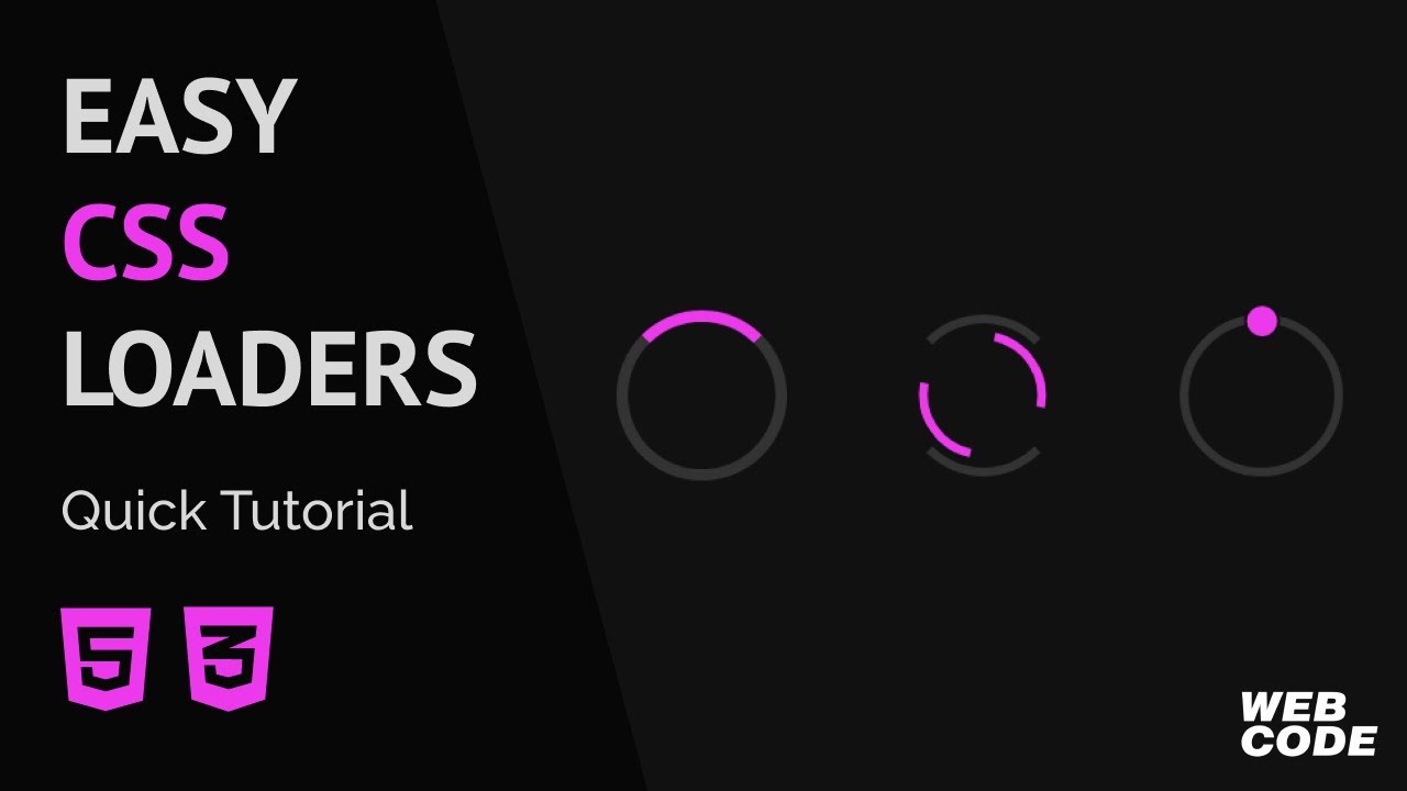 3 Easy CSS Loaders (Quick Tutorial).
