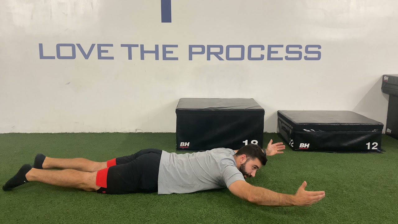 Prone Y Handcuff Raise