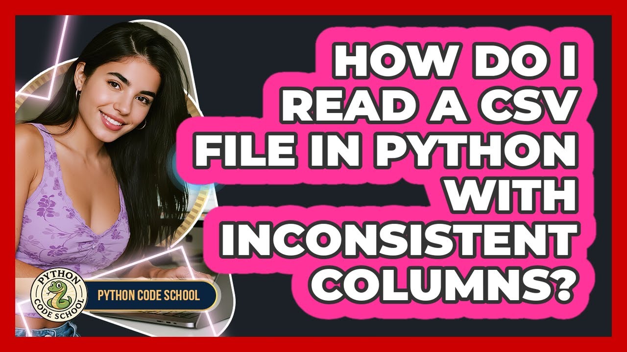 How Do I Read A CSV File In Python With Inconsistent Columns? - Python Code School