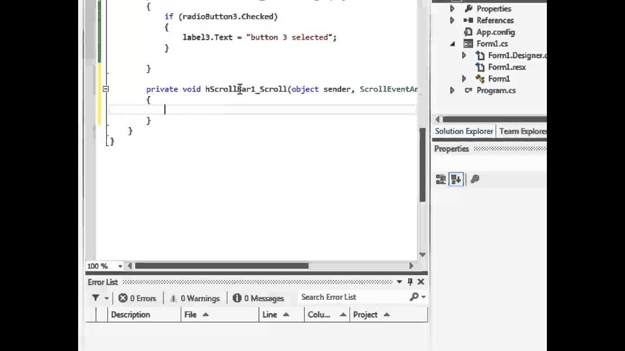 CIS 3048 - Unit 7 - Scroll Bar