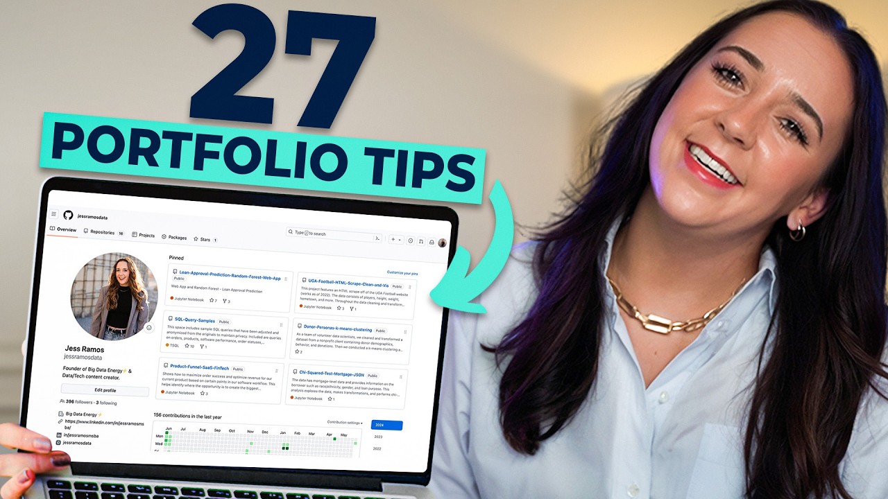 27 Tips for a KILLER Data Analyst Portfolio (that will get you HIRED)