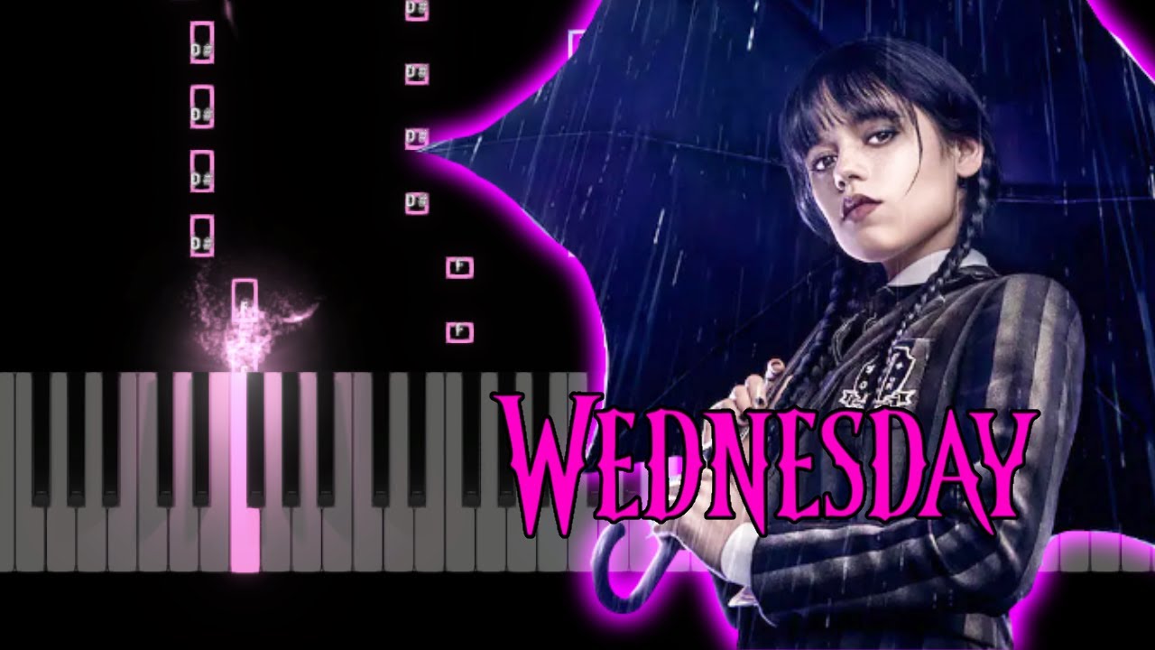 WEDNESDAY ADDAMS - Opening Theme Piano Cover Tutorial - Au Piano.Fr