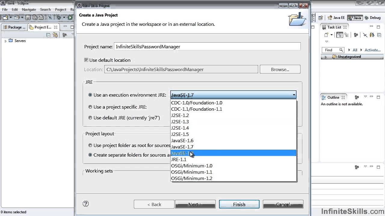 Eclipse Java IDE Tutorial | Creating New Projects