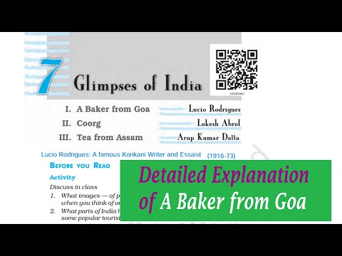 A Baker from Goa | Glimpses of India - Part 1 | Detailed Explanation | Class 10 English First Flight