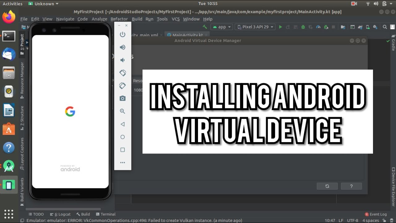Installing Android Virtual Device(Emulator) For The First Time - Android Studio