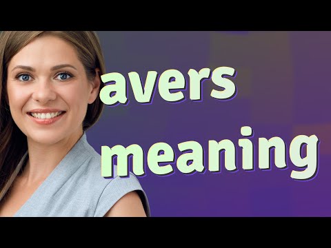 Avers | meaning of Avers
