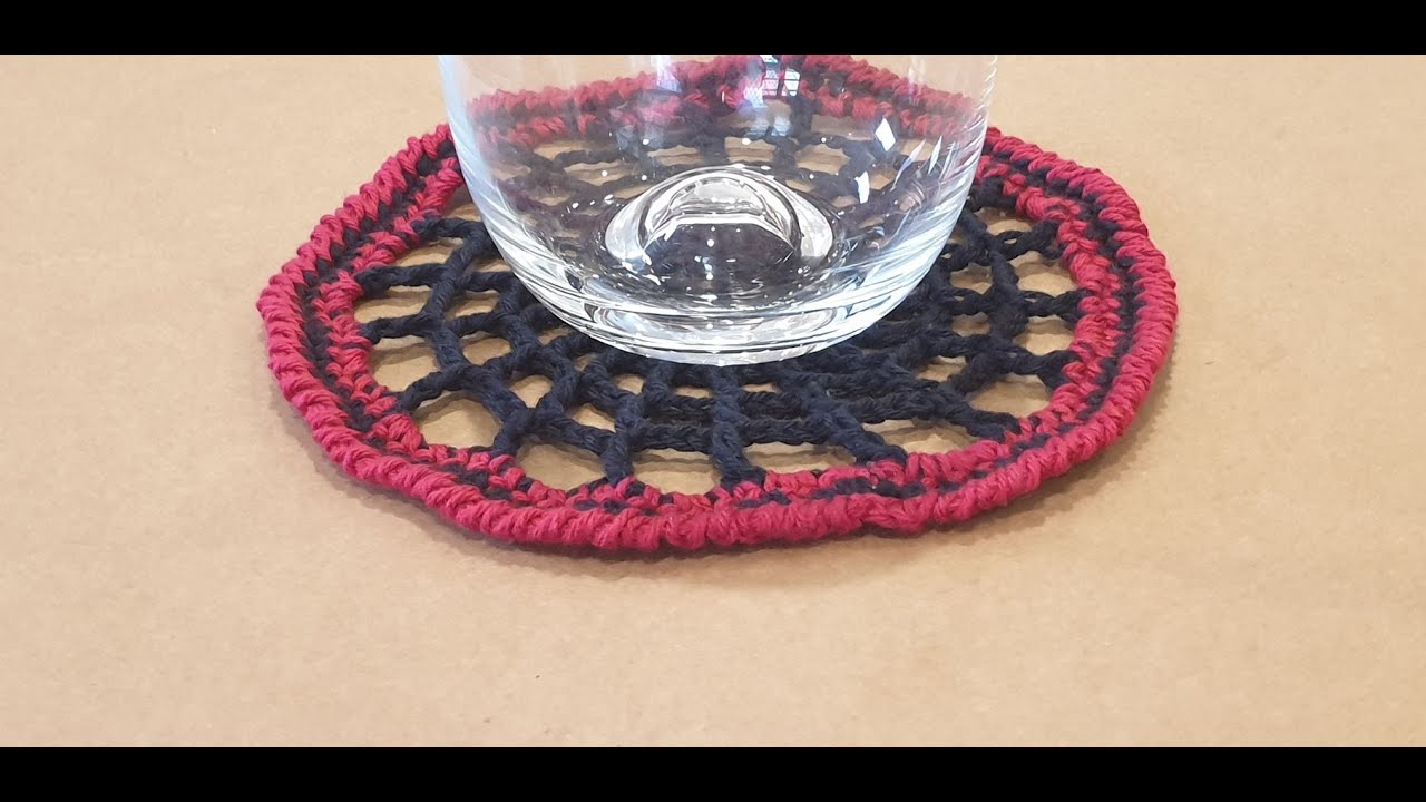 Crochet Halloween Coaster - Halloween Crochet Project 1
