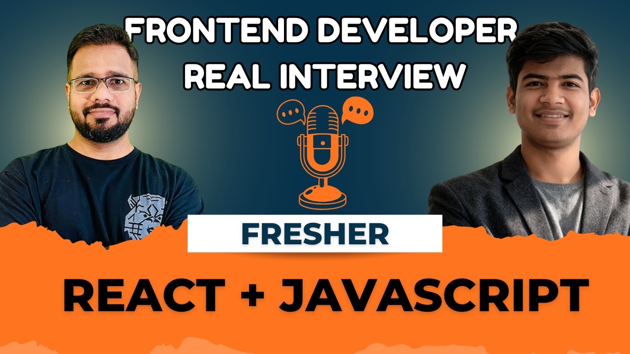 Frontend Developer Mock Interview | React & JavaScript Interview Questions