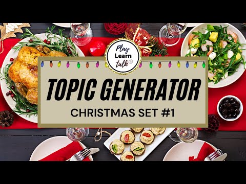 (Christmas) Random Topic Generator for Speech Therapy | Free Tele Therepy Tool