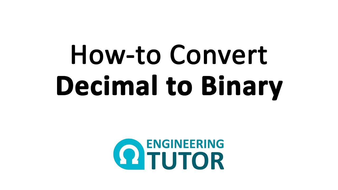 Convert Decimal to Binary Quickly