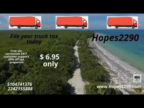 E-File IRS Form 2290 | Hassle Free Way To File IRS Form 2290 (Heavy Vehicle Usage Tax)