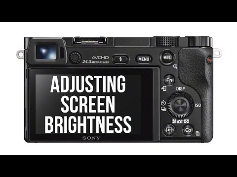 Sony A6000: Adjusting screen brightness (ILCE6000B)