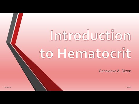 Hematocrit Introduction