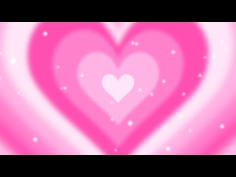 4K 1 Hour Y2K Aesthetic Aura Pink Heart Tunnel Screensaver Background Video Lightning Mood Light