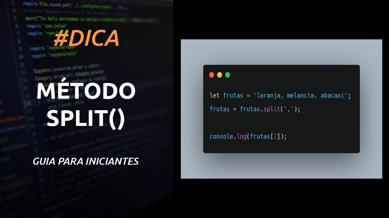#Dica JavaScript - Método Split