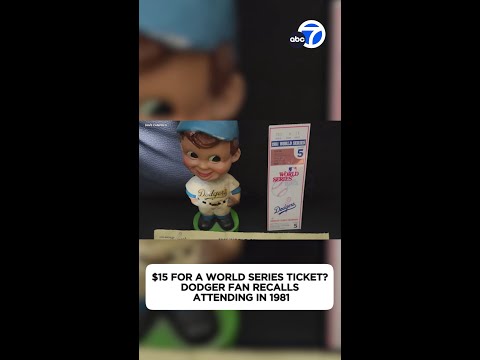 $15 for a World Series ticket? Dodger fan recalls attending 1981 game vs. Yankees